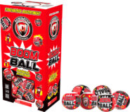 An assortment of single firecracker packs and M-150 in a ball the size ...